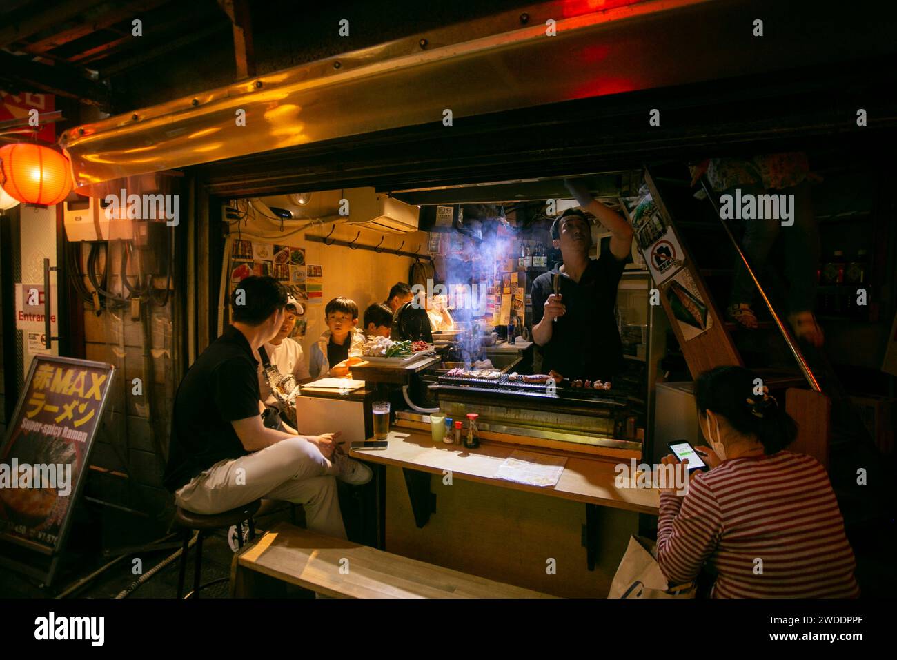 Tokyo, Japan; 1st October 2023: Atmosphere at Izakaya restaurant on ...