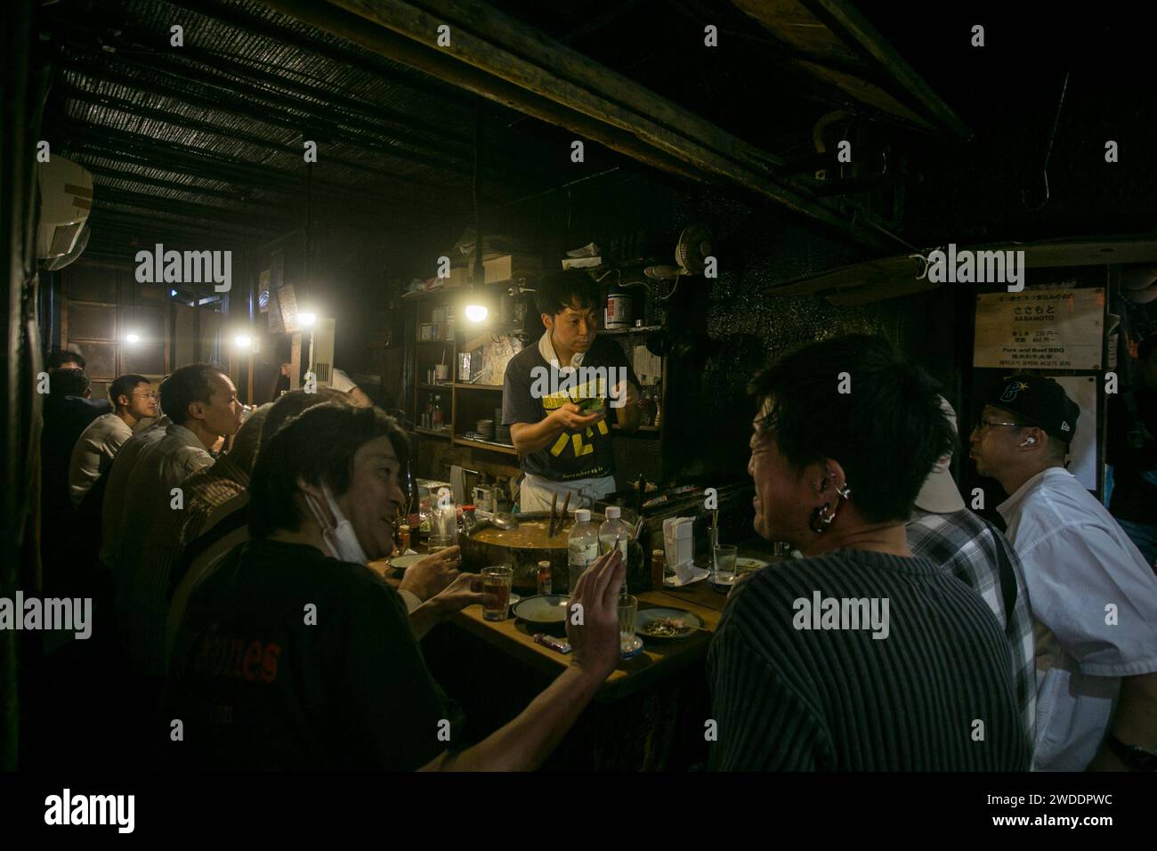 Tokyo, Japan; 1st October 2023: Atmosphere at Izakaya restaurant on ...