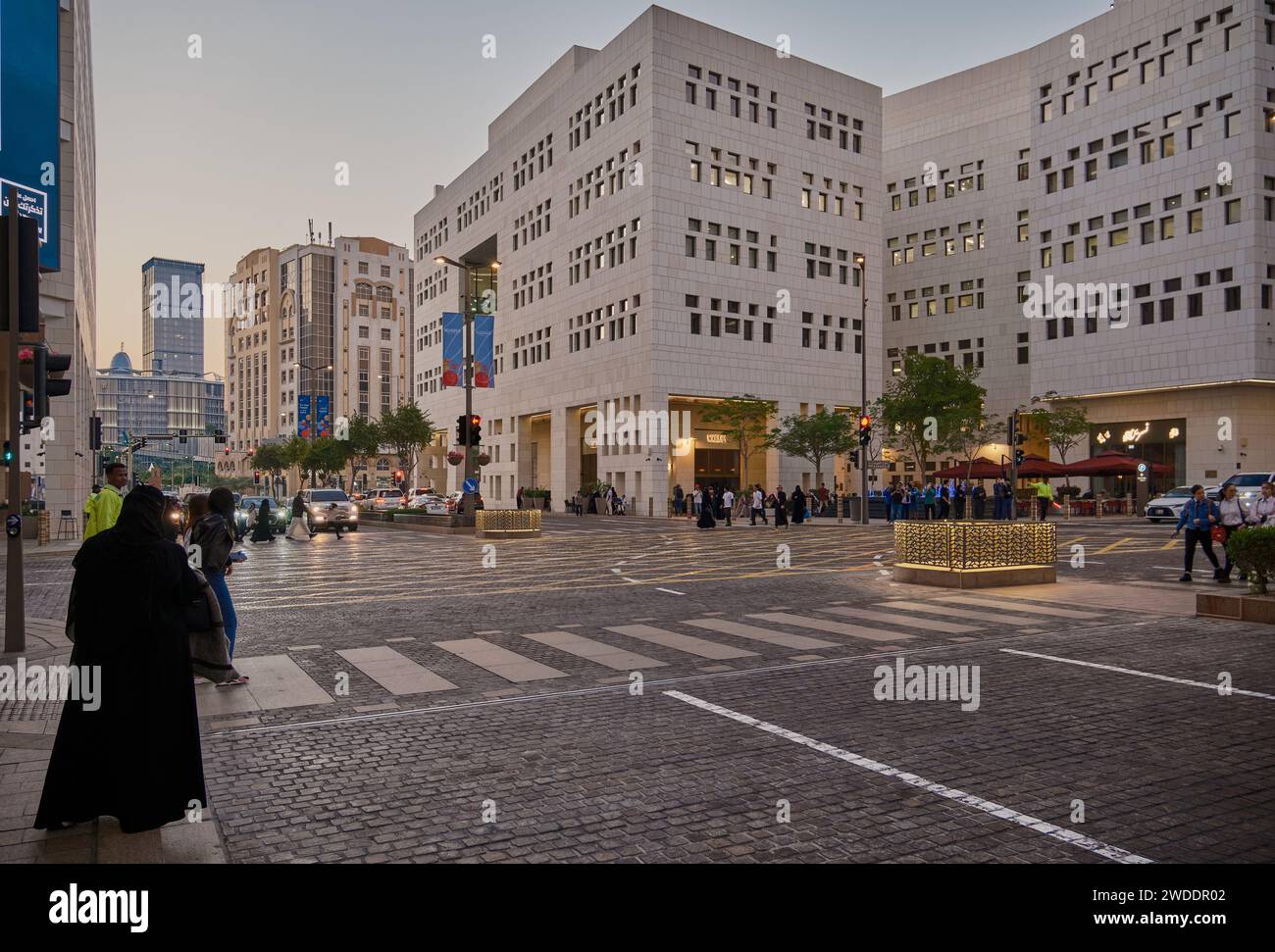 Msheireb Downtown Doha, Qatar afternoon shot showing the unique ...