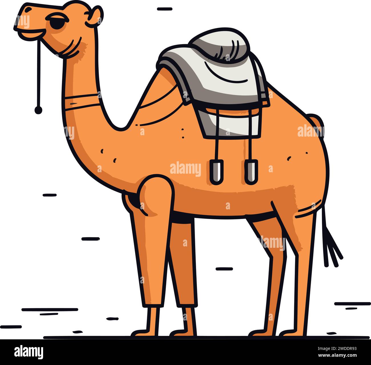 Camel with saddle Cut Out Stock Images & Pictures - Alamy
