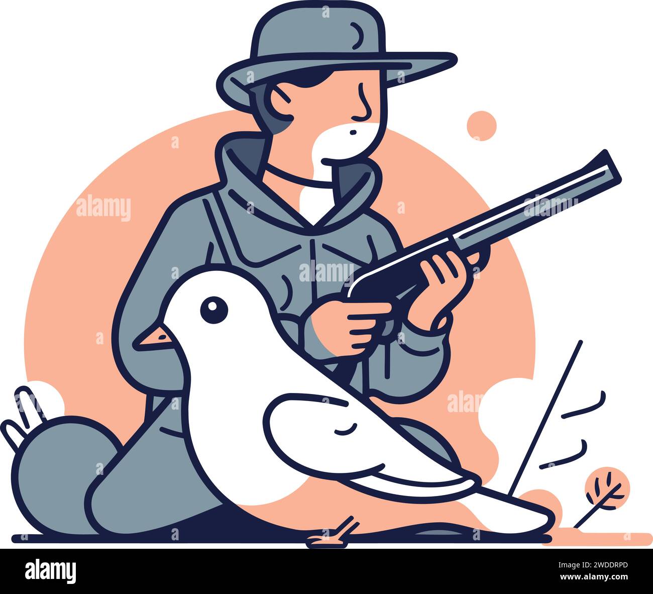 Pigeons in the Stock Vector Images - Alamy