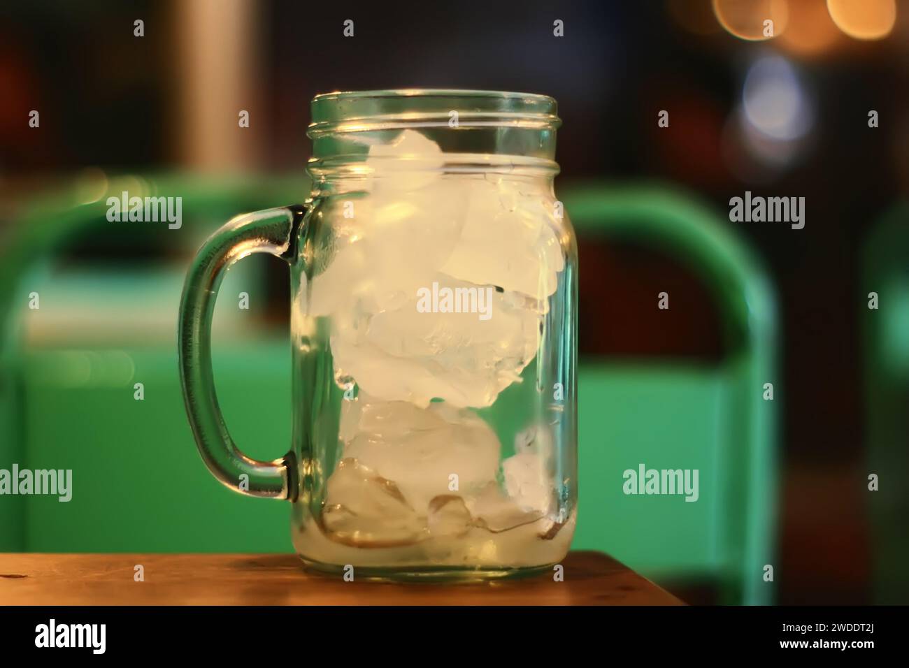 ice tube inside of transparent drinking glass Stock Photo - Alamy