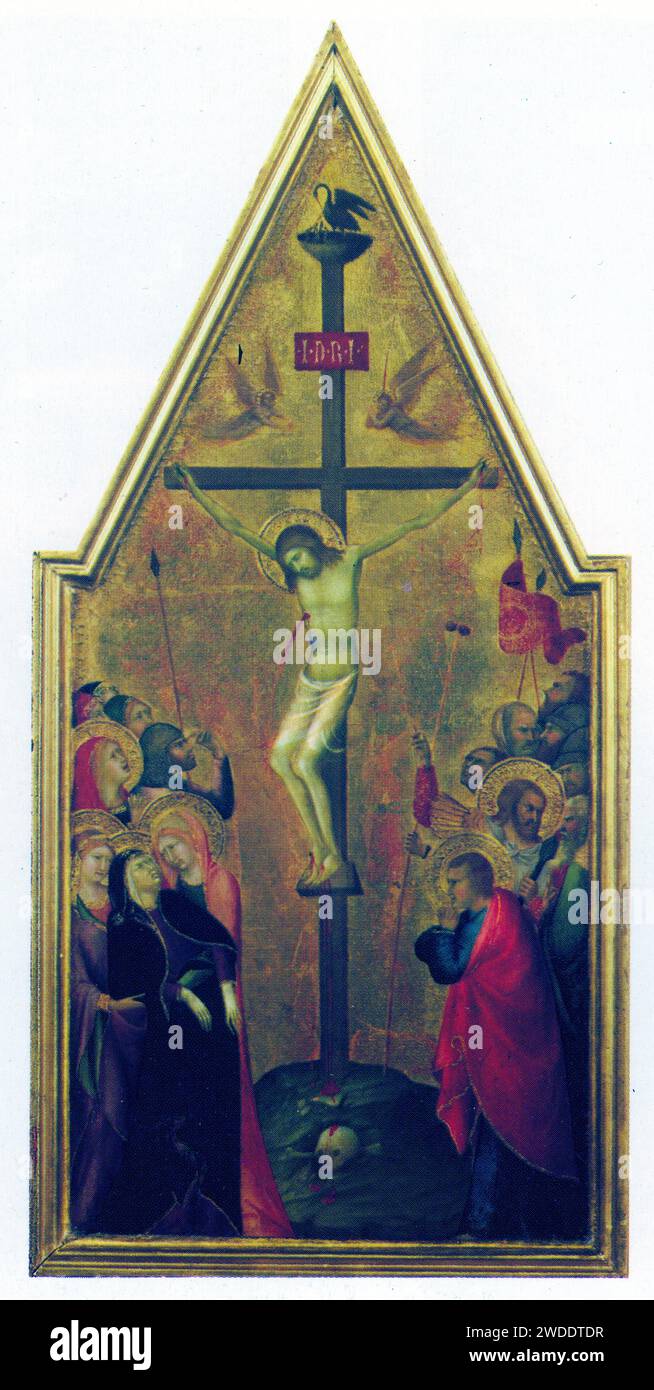 ATTRIBUÉ À LIPPO MEMMI. CRUCIFICTION Stock Photo - Alamy