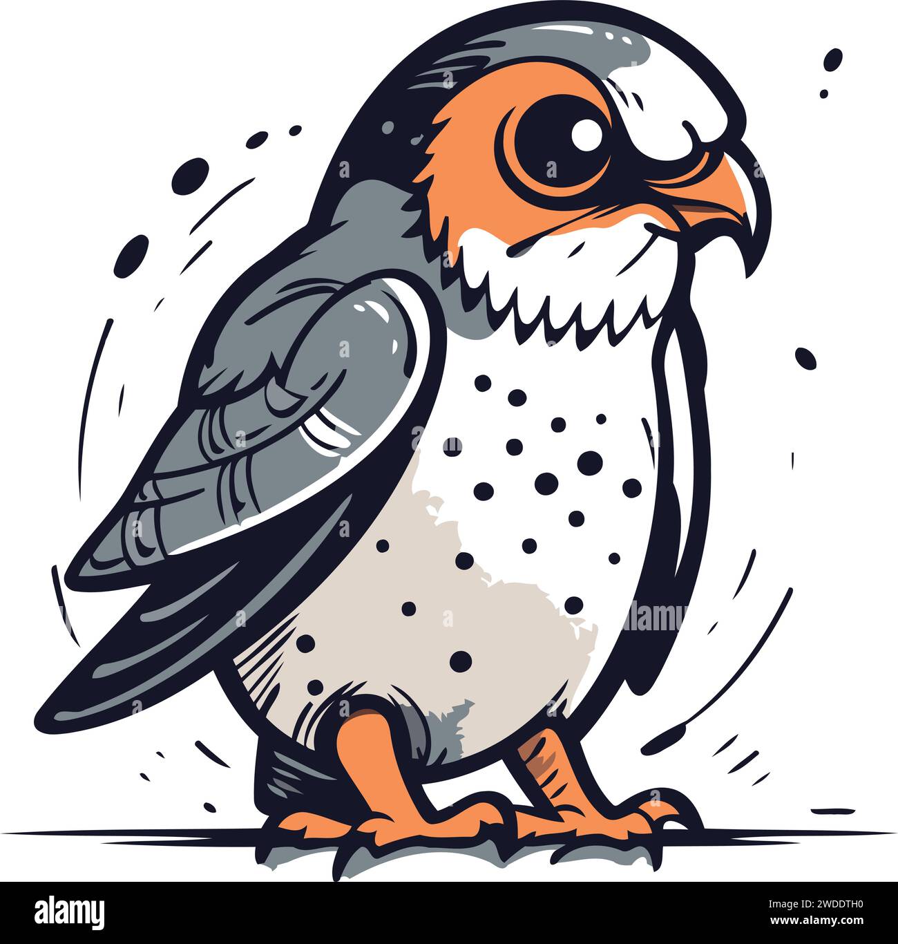 Peregrine falcon icon vector vectors Cut Out Stock Images & Pictures ...