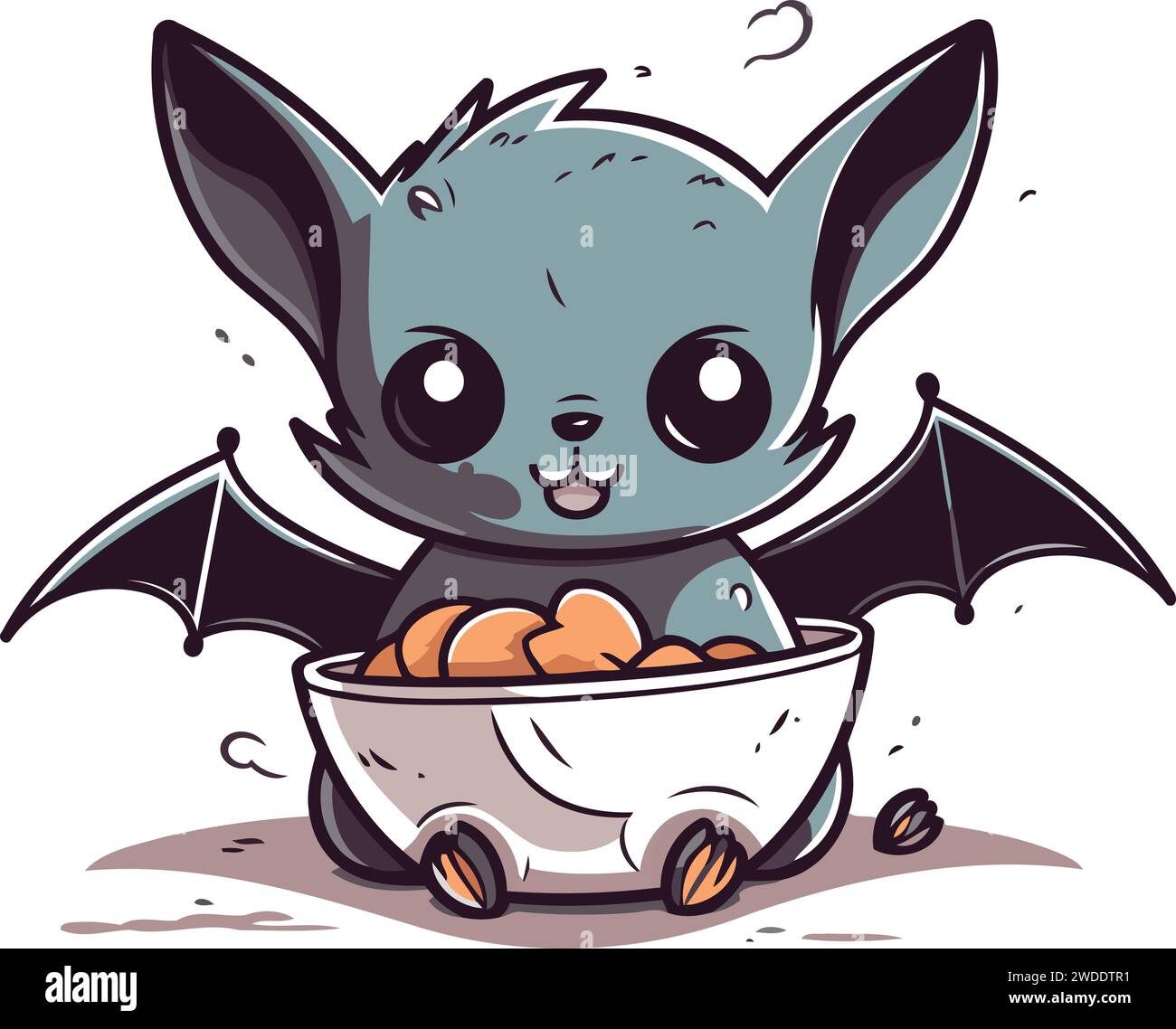 Bat animal and holding Stock Vector Images - Alamy