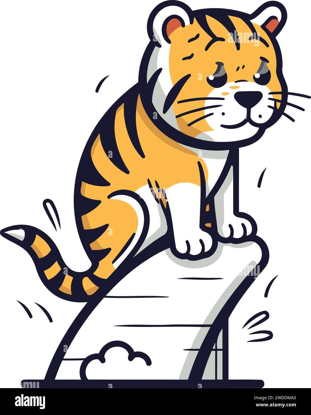 Stairs tiger Stock Vector Images - Alamy