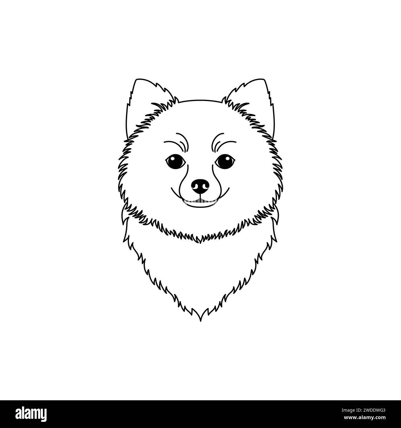 Pomeranian spitz icon in line art style Stock Vector Image & Art - Alamy Pomeranian spitz icon in line art style Stock Vector Image & Art - Alamy
