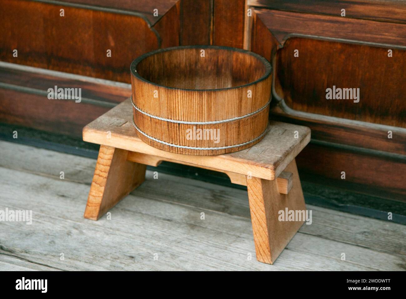 Traditional Japanese objects made by wood craftsmen in Murakami City ...