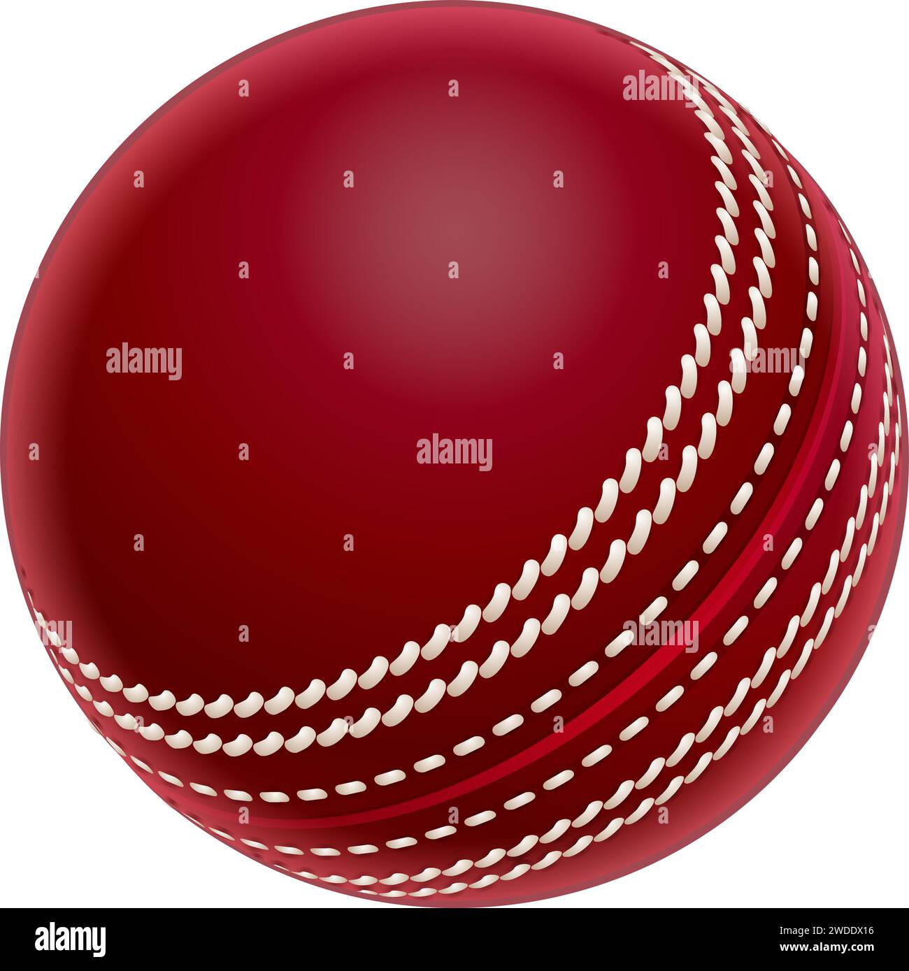 Cricket Ball Cartoon Sports Icon Illustration Stock Vector Image & Art ...