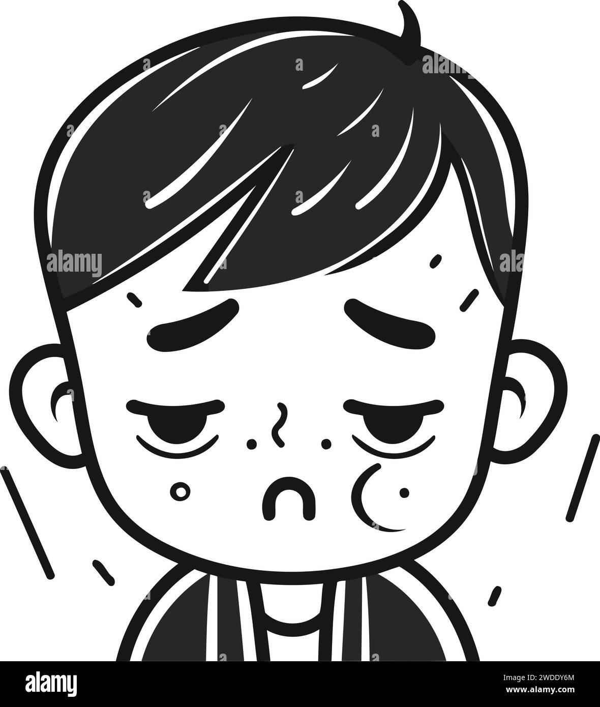 Crying emoji outline hi-res stock photography and images - Alamy