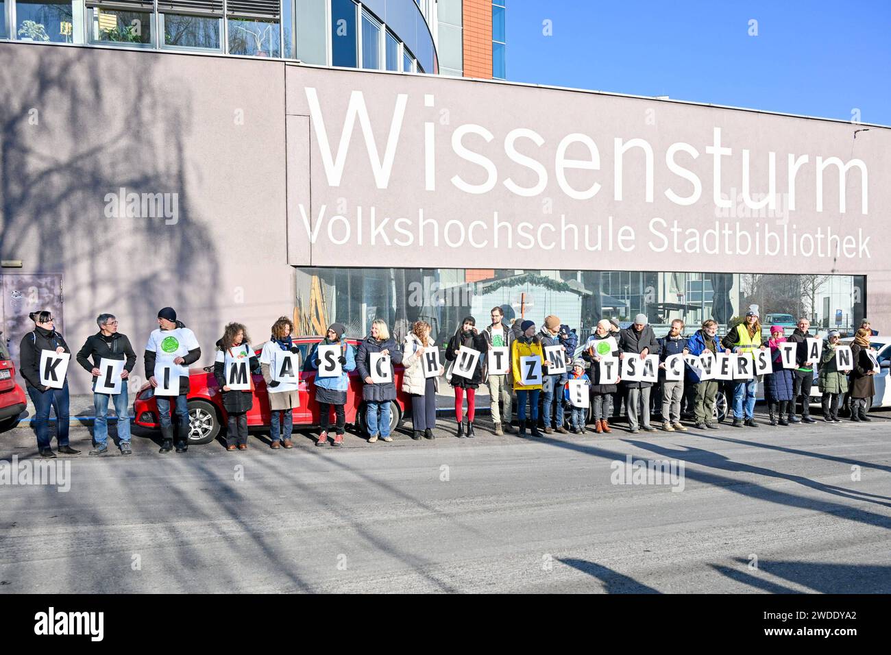 Demonstration gegen die Fertigstellung der A26 Westring 20.01.2024 ...