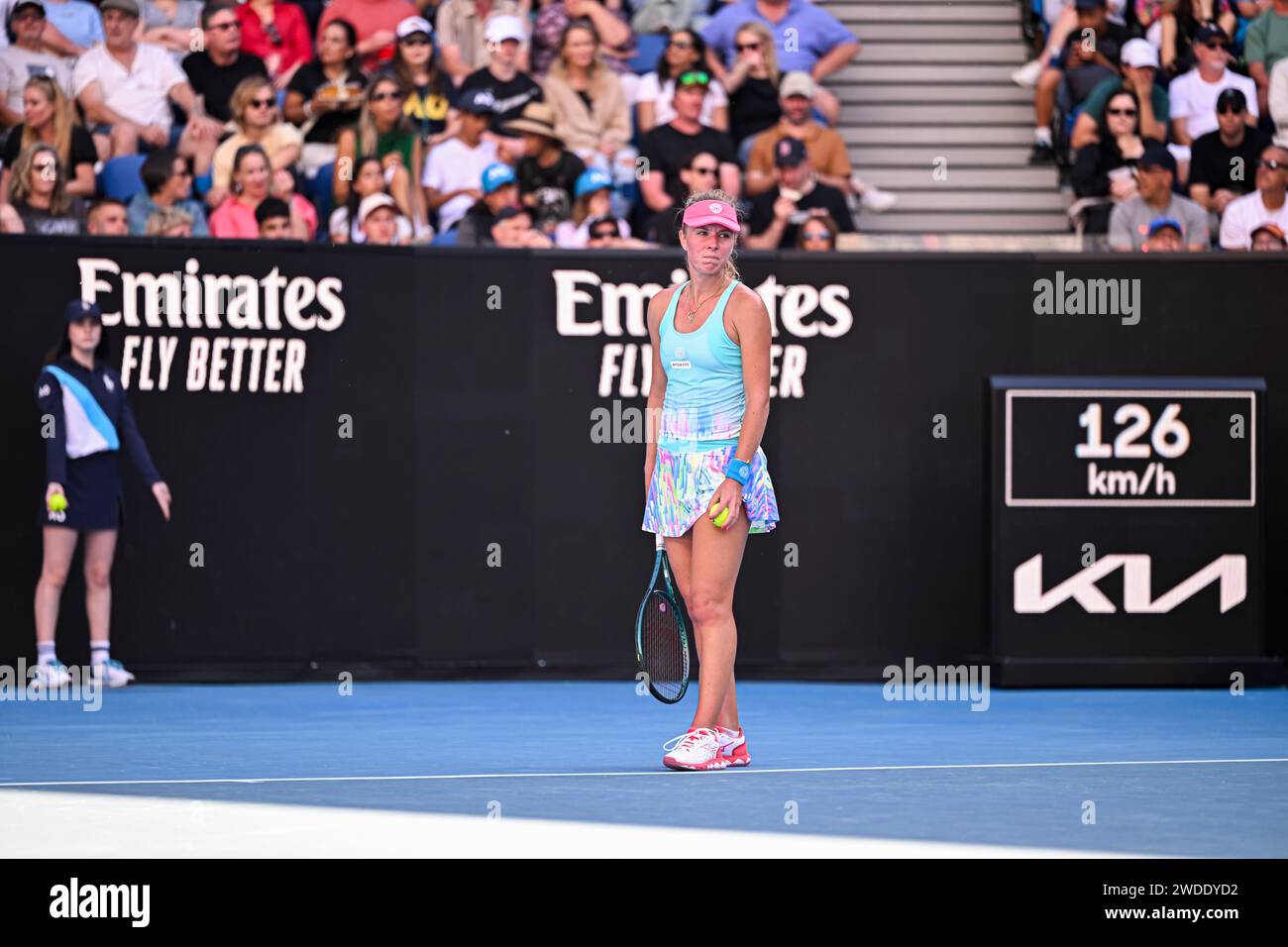 Melbourne, Australie. 19th Jan, 2024. Magdalena Frech during the ...