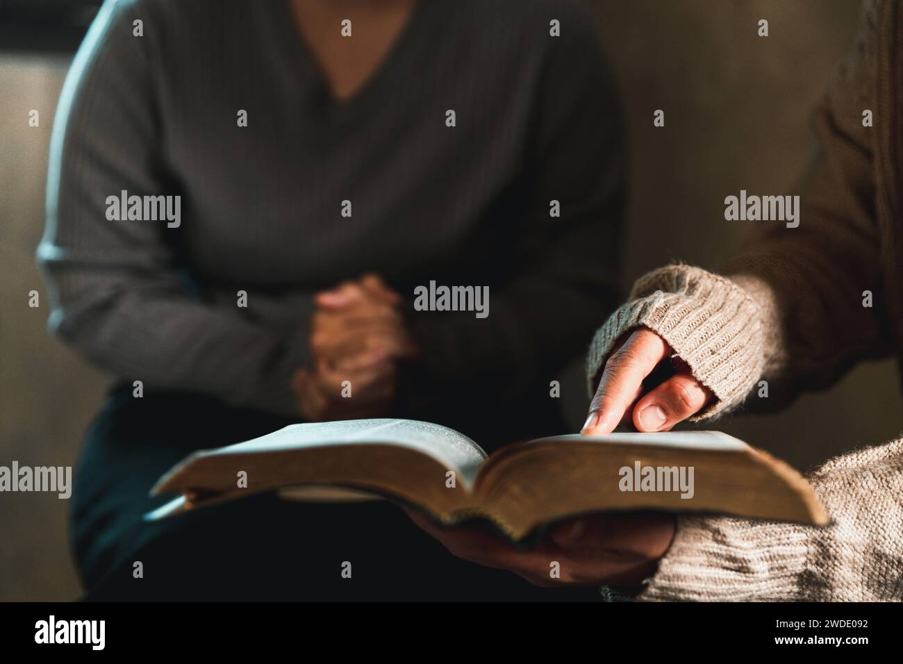 Small group of asian people praying worship believe. Teams of friends ...