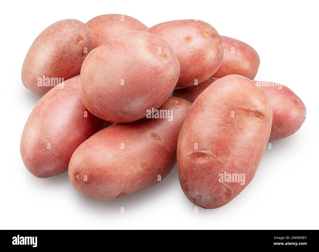 Red skin potatoes isolated on white background Stock Photo - Alamy