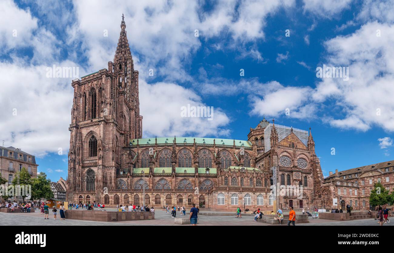 Strasbourg Cathedral or Cathedral of our Lady of Strasbourg. France ...