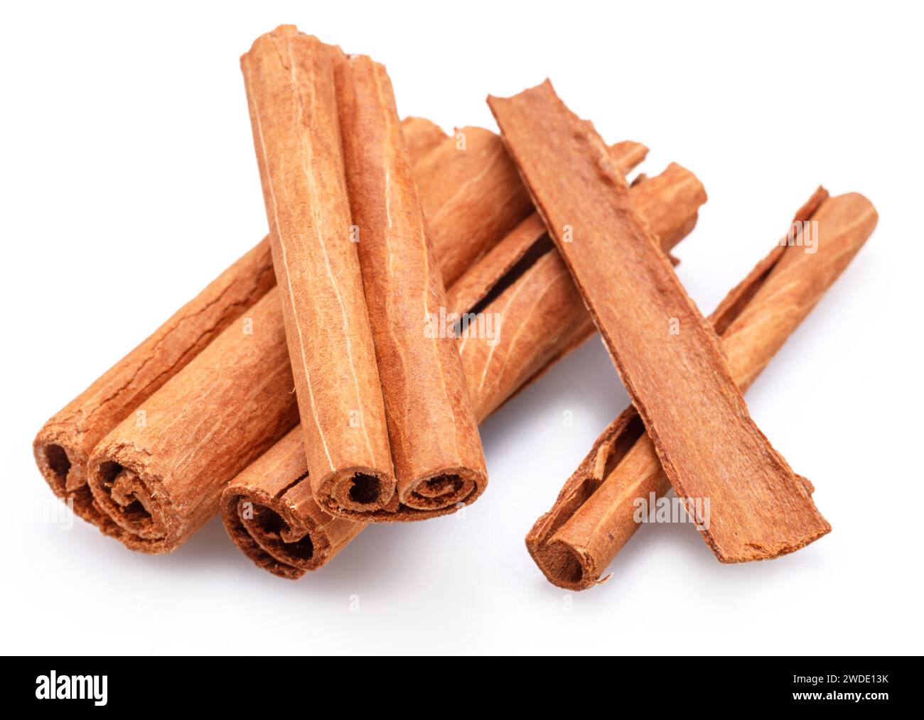 Cinnamon sticks on a white background. Nice spices cinnamon background ...