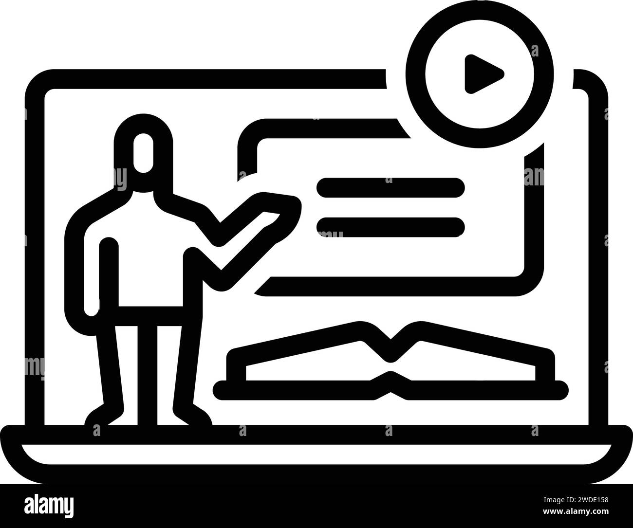 Icon for e learning,learning Stock Vector Image & Art - Alamy