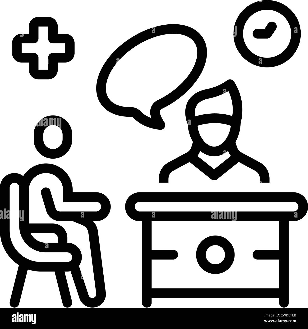 Icon for consultation,patient Stock Vector Image & Art - Alamy