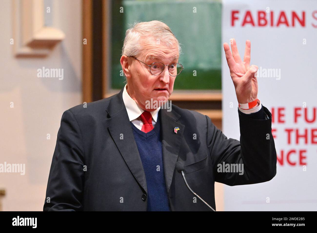 London, UK. 20 January 2023. Hilary Benn, Shadow secretary of state for ...