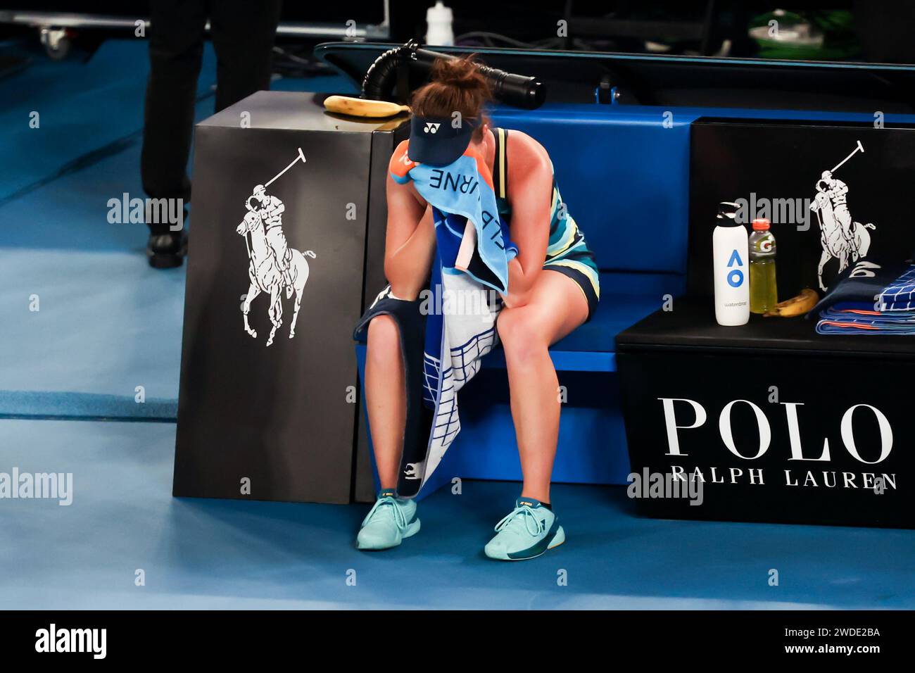 Melbourne, Victoria, Australia. 20th Jan, 2024. MELBOURNE, AUSTRALIA - JANUARY 20: Linda Noskova ...