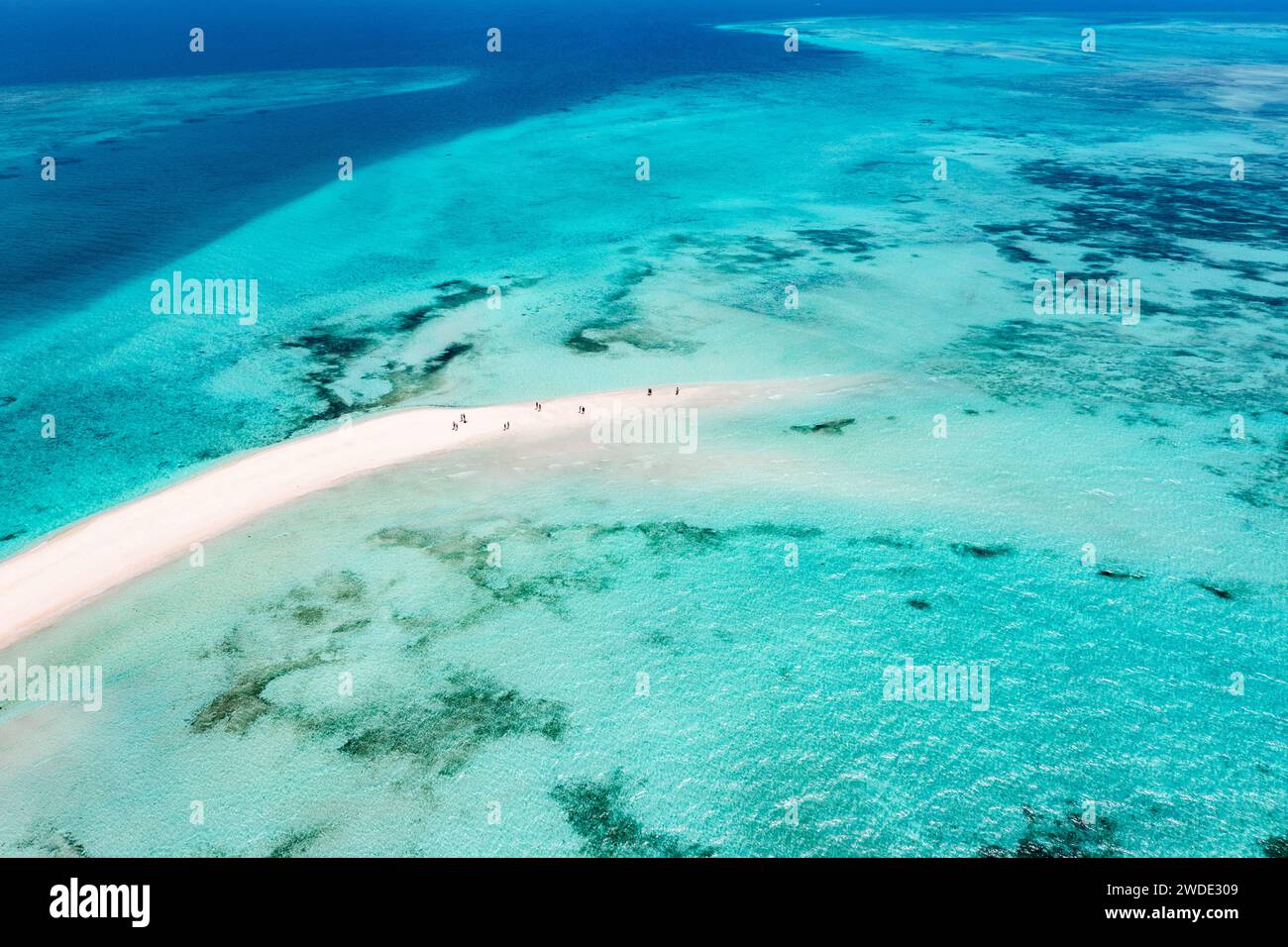 Aerial view of safari blue sandbank in Zanzibar Stock Photo - Alamy