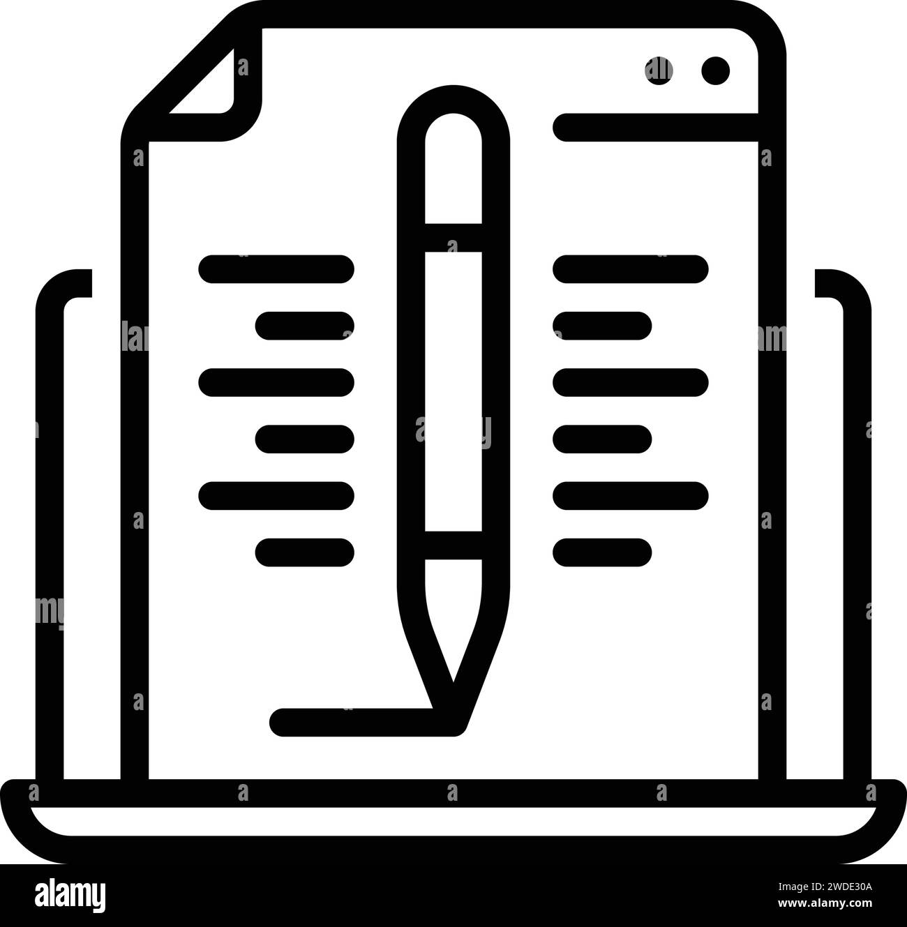 Icon for content,document Stock Vector Image & Art - Alamy