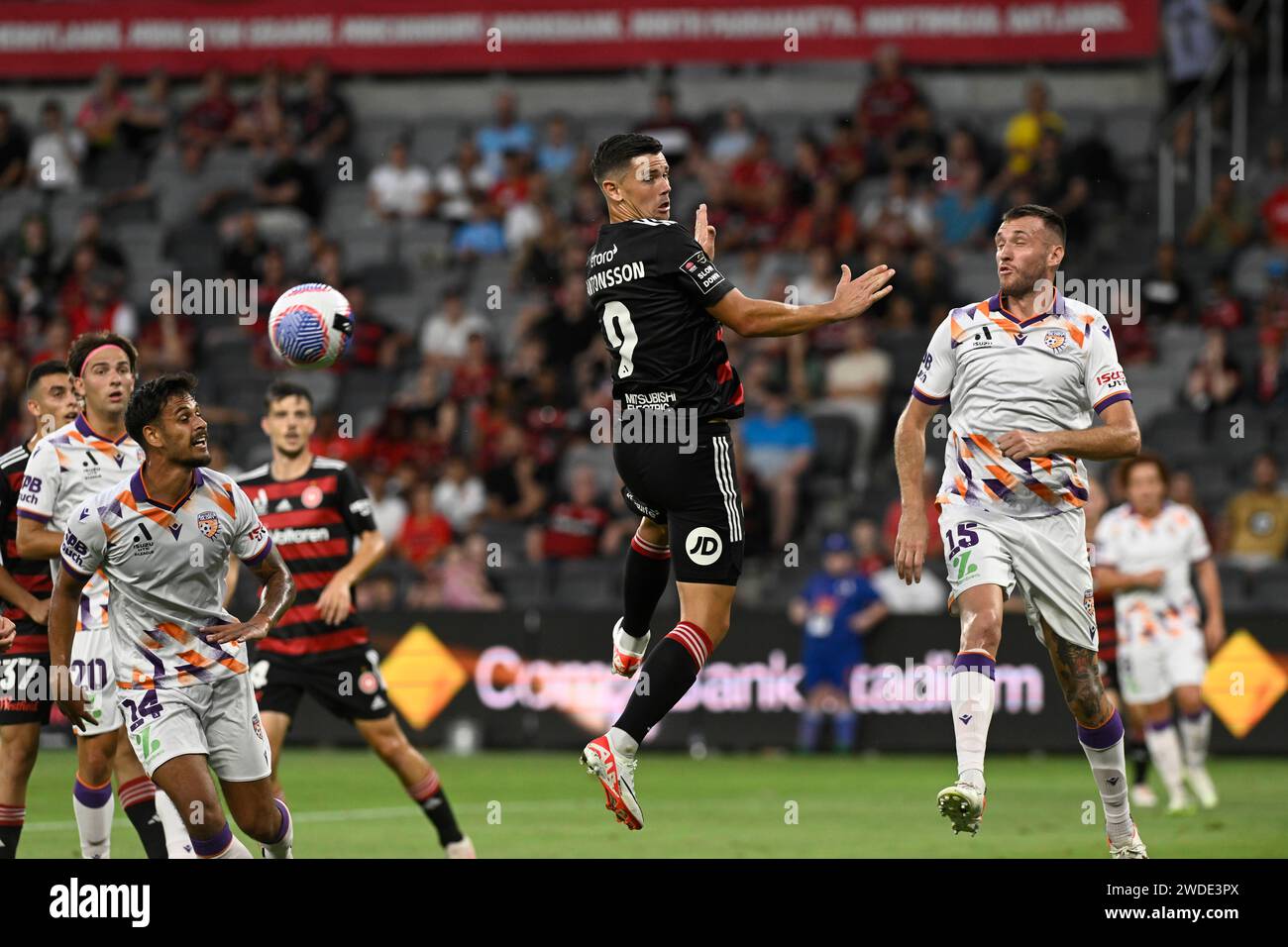 20th January 2024; CommBank Stadium, Sydney, NSW, Australia: A-League ...