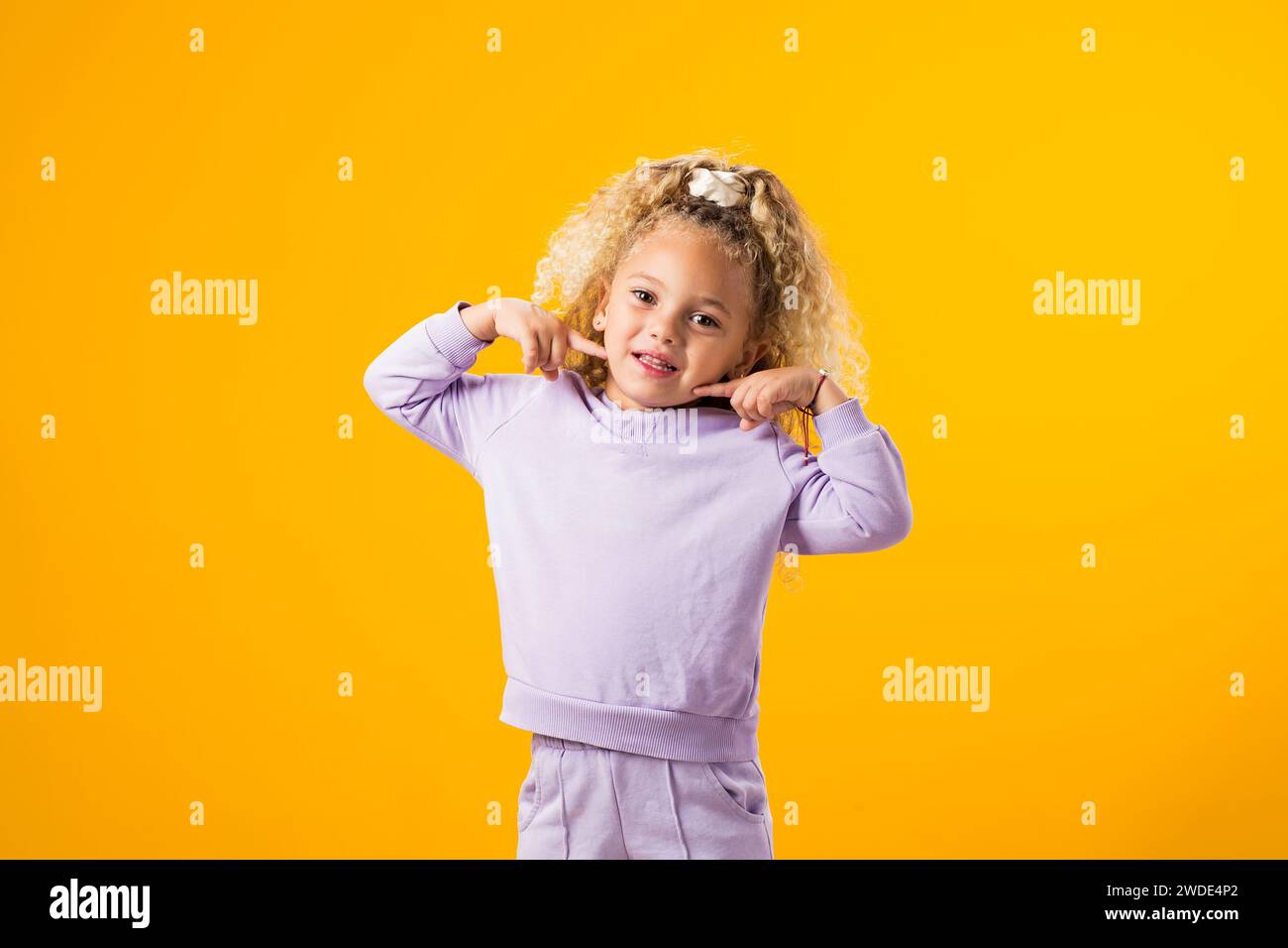 Portrait Of Smiling Child Girl, Expressing Joy, Playfulness, and Pure ...