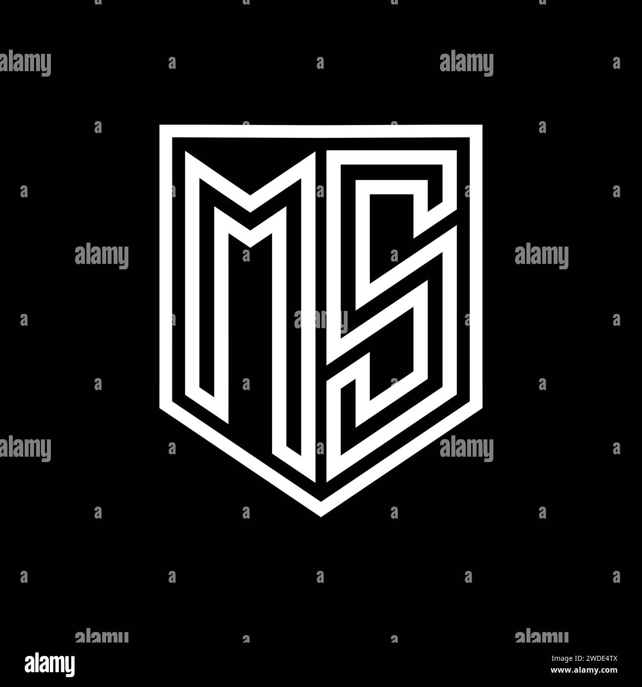 Letter ms logo hi-res stock photography and images - Alamy