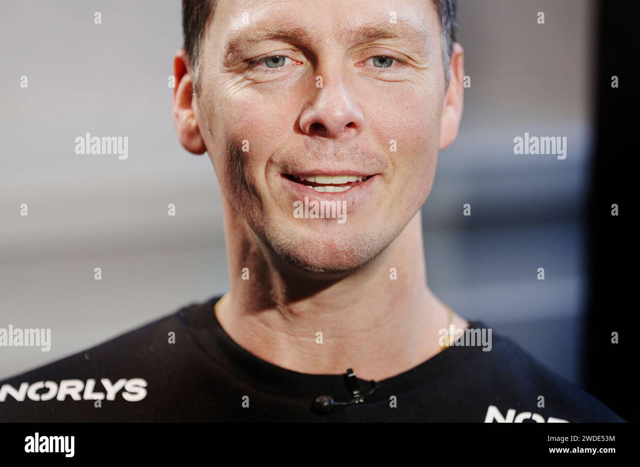 Denmarks Hans Lindberg at the teams press conference at the players ...