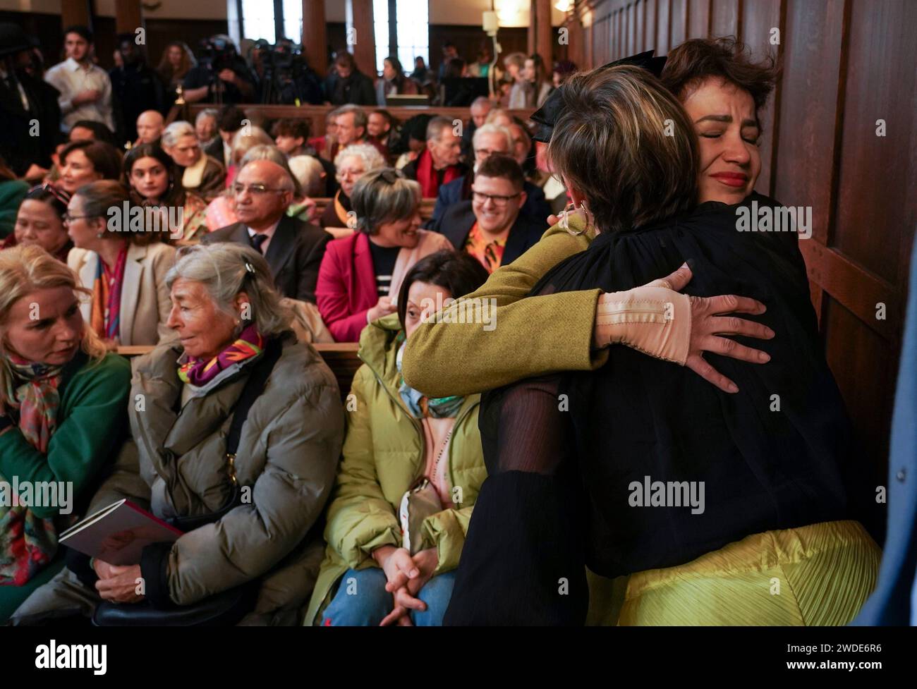 Mourners attending the funeral of Kids Company founder Camila ...