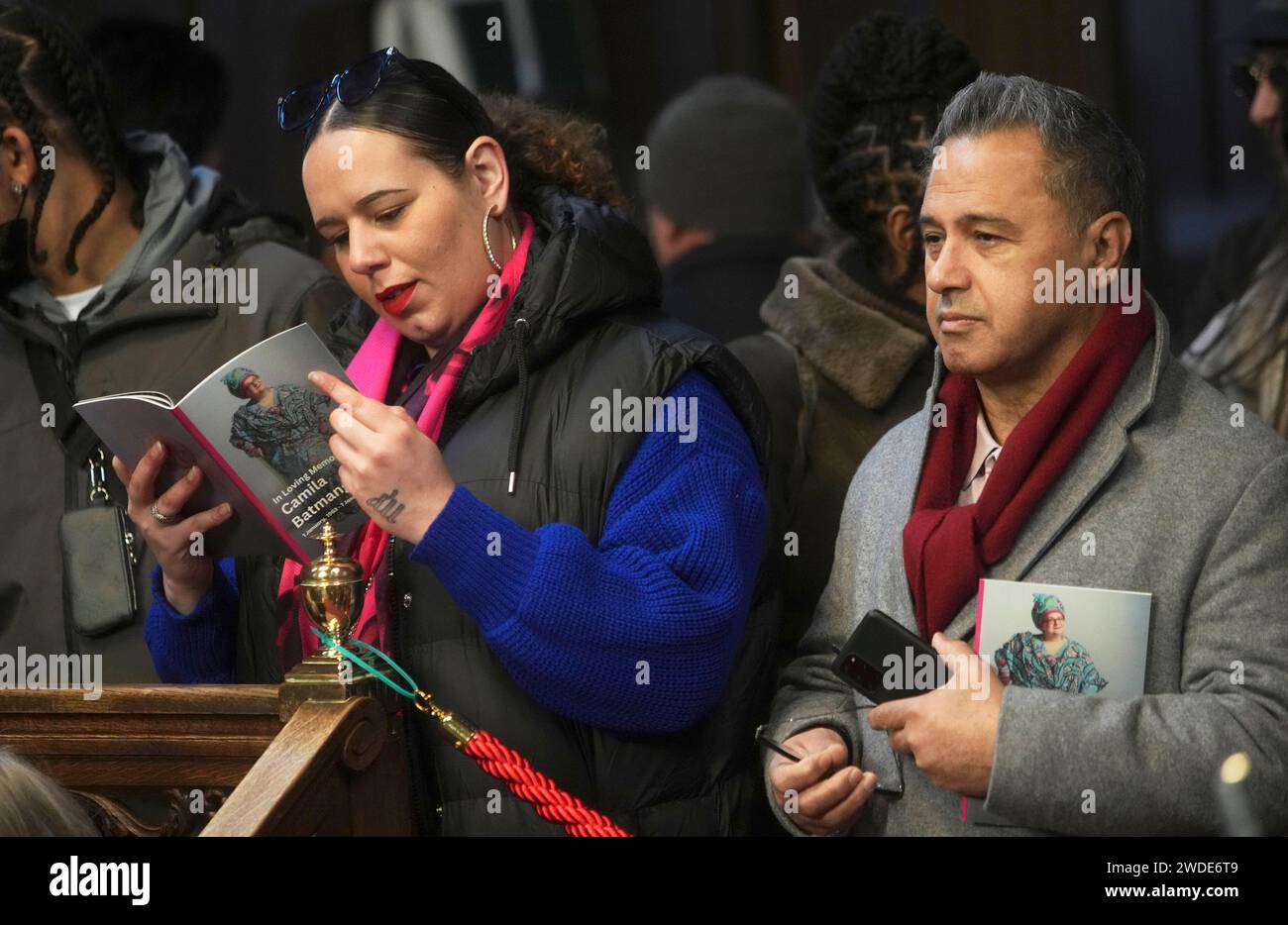 Mourners attending the funeral of Kids Company founder Camila ...