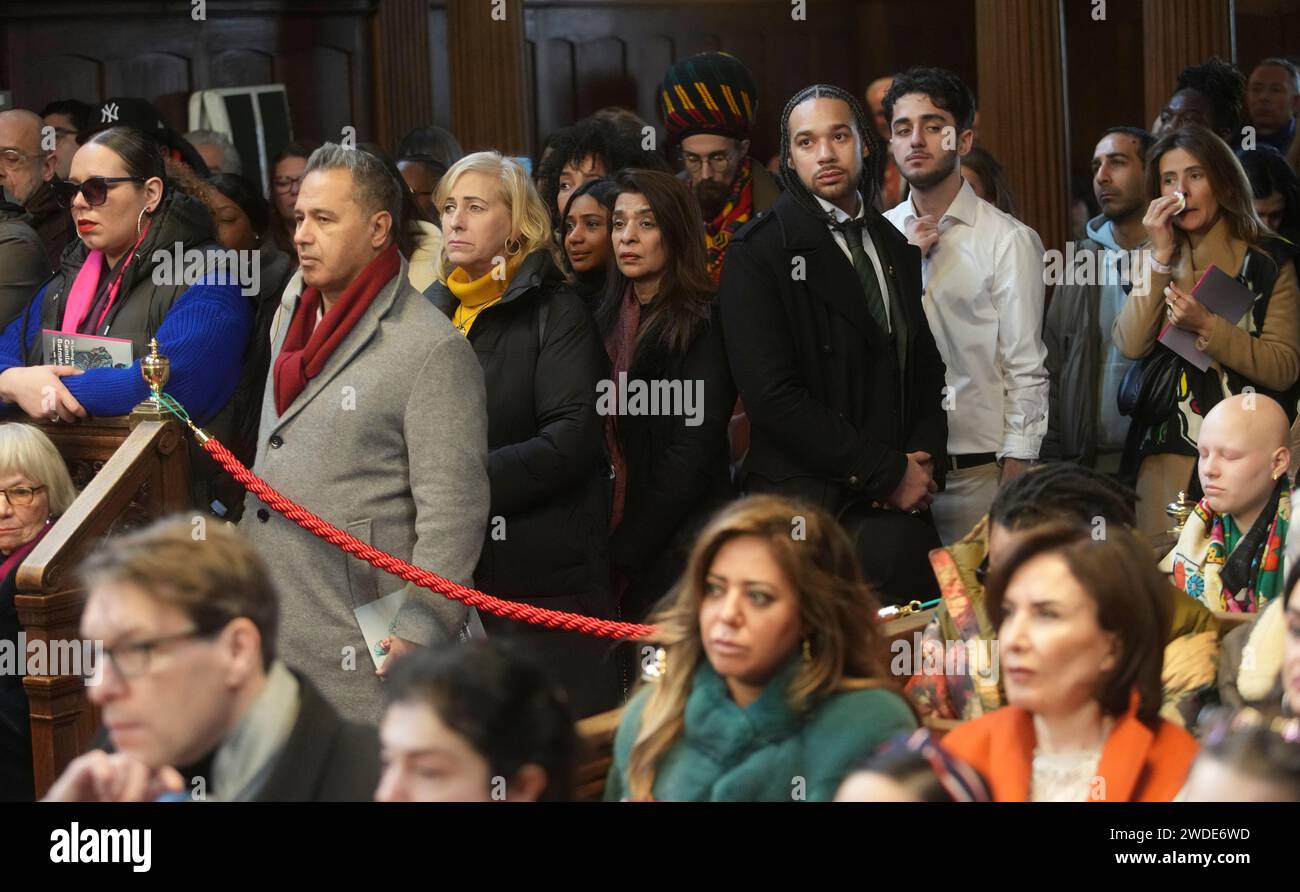 Mourners attending the funeral of Kids Company founder Camila ...