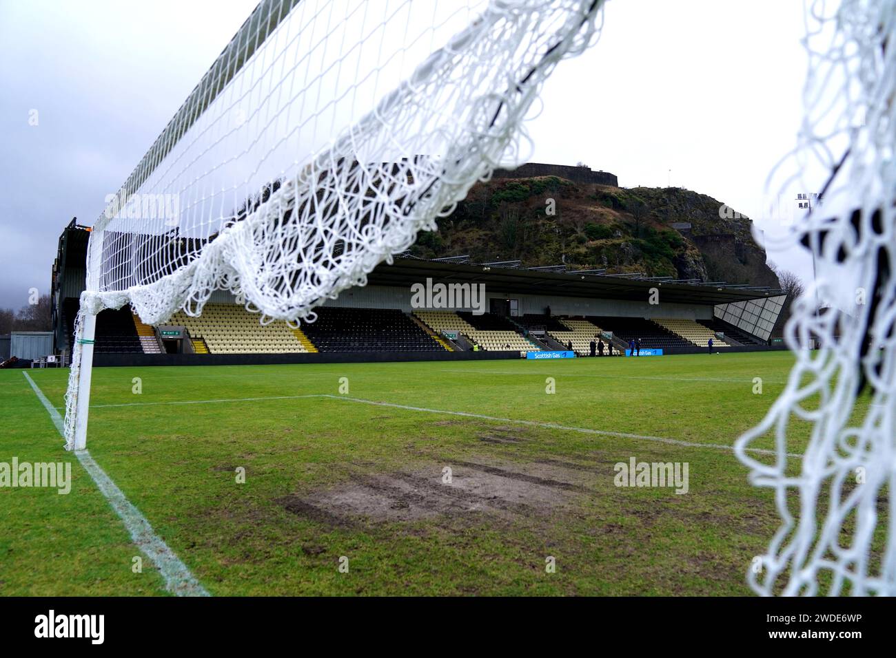 A general view of the pitch ahead of the Scottish Gas Scottish Cup ...