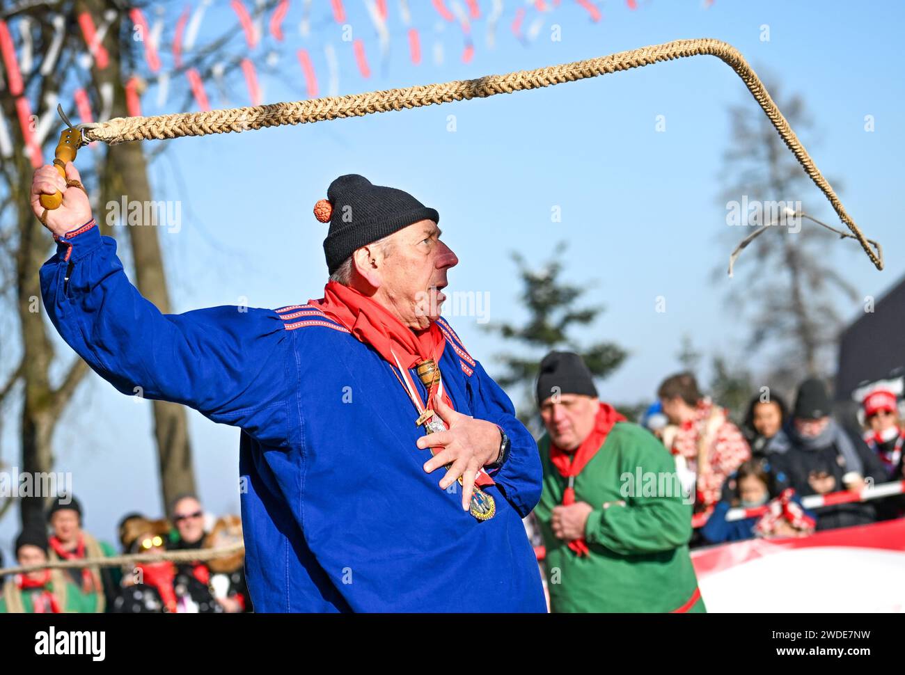 Weingarten, Germany. 20th Jan, 2024. Konrad Grathwohl (l) from the ...