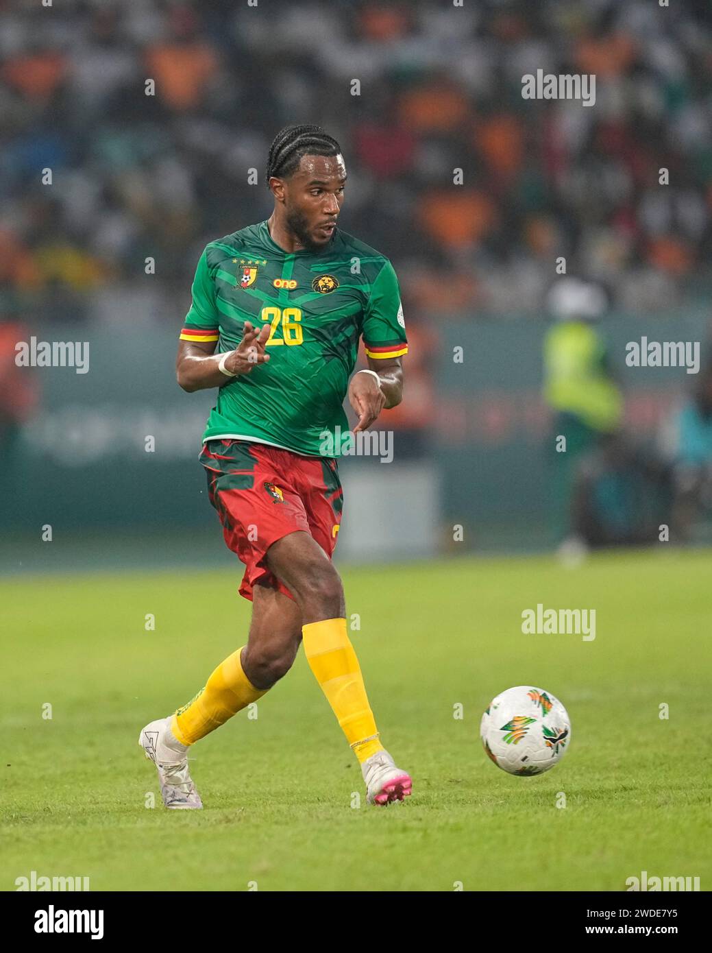 January 19 2024: Enzo Gianni Tchato Mbiayi (Cameroon) // during a ...