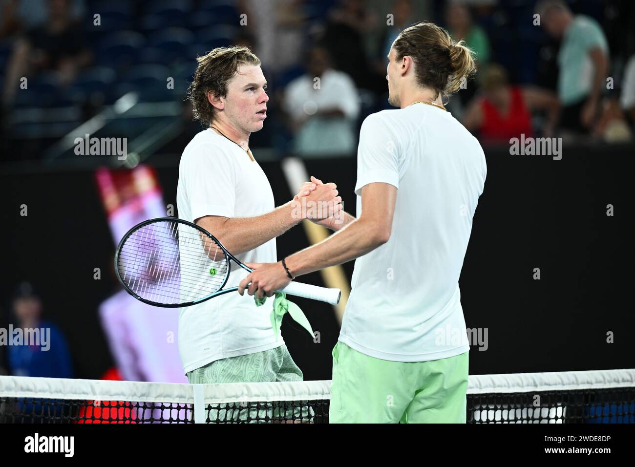 Melbourne, Australia. 21st Jan, 2024. Alex Michelsen of the USA ...