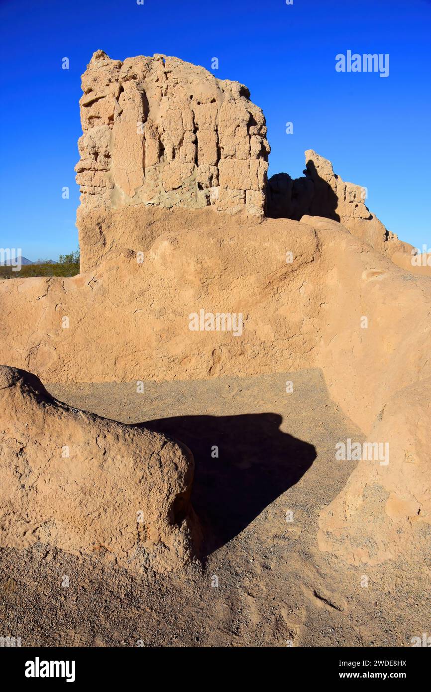 Ancient Casa Grande Ruins National Monument of the Pre-columbian ...