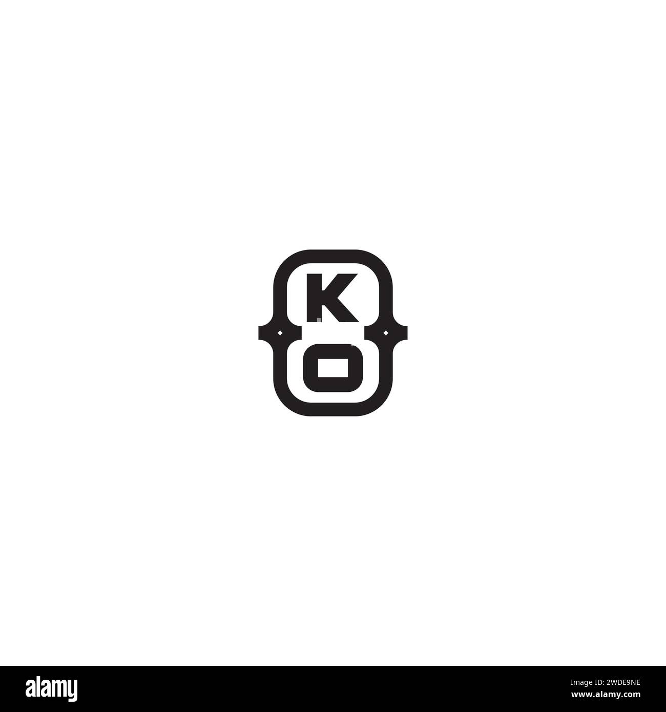 Letter ko vector vectors hi-res stock photography and images - Alamy