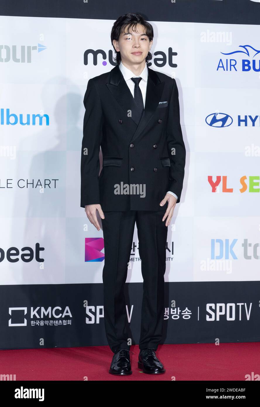 10 January 2024 - Busan, South Korea: Japanese singer imase, attend a red carpet during the ...