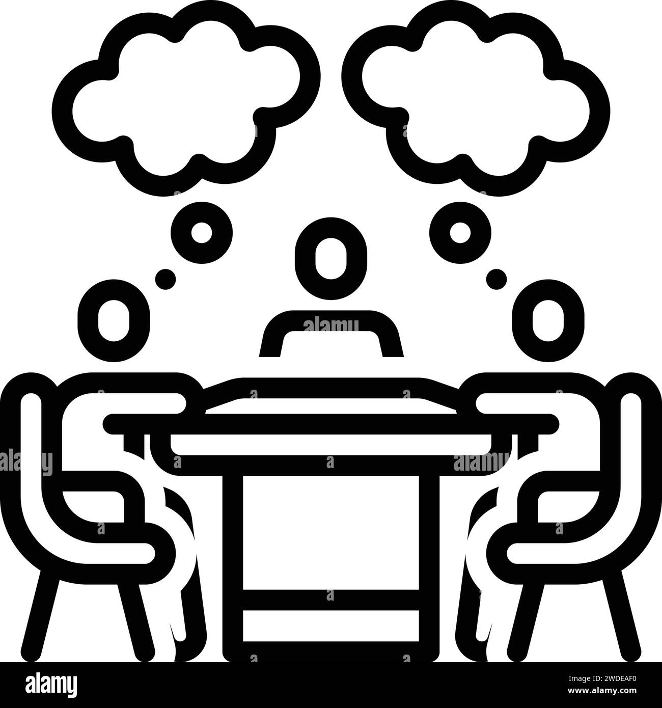 Icon for brain storm,deliberate Stock Vector Image & Art - Alamy