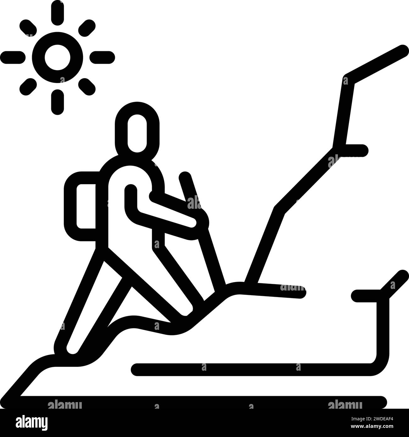 Hike hiking Stock Vector Images - Alamy