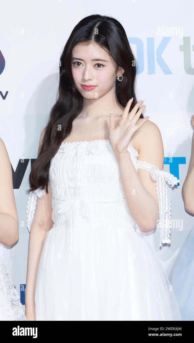 10 January 2024 - Busan, South Korea : Japanese Mako, Rio, Nina, Mayuka ...