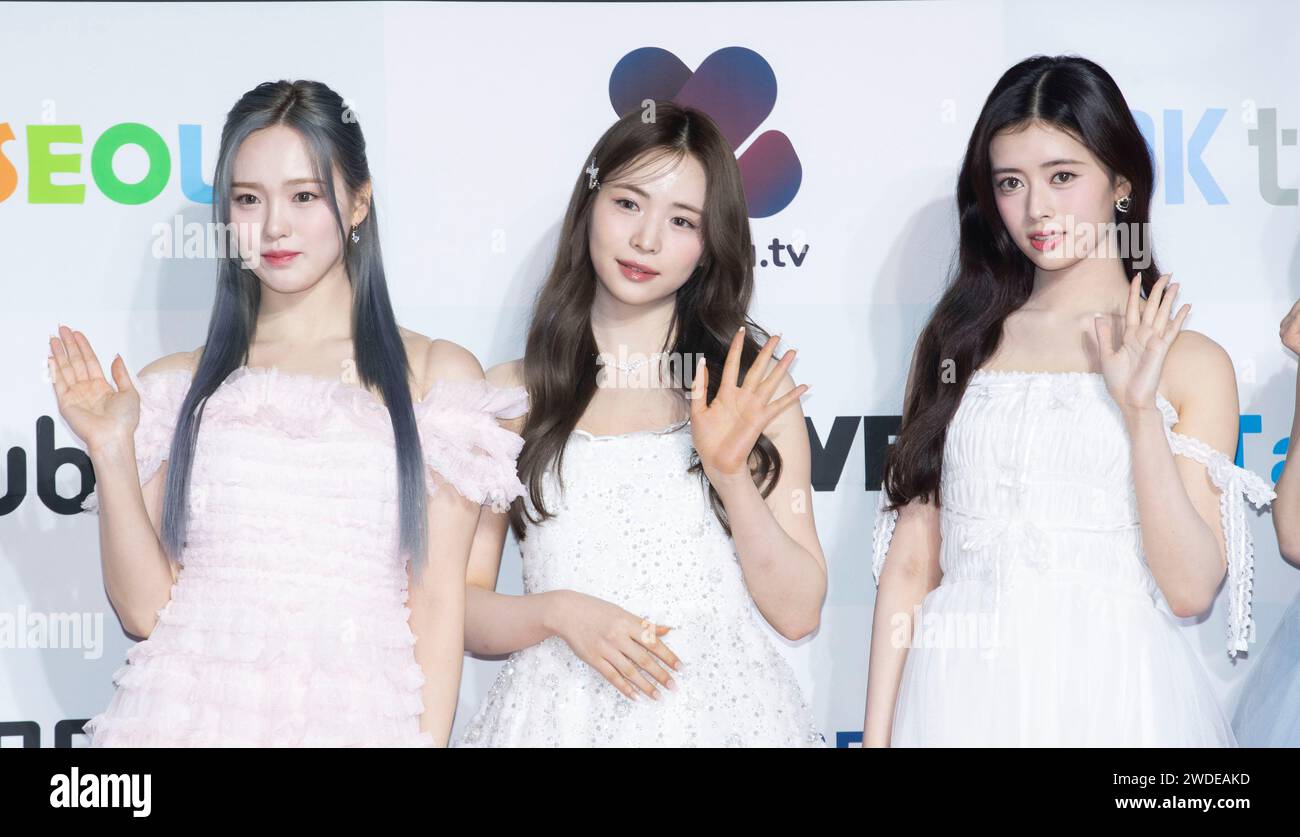 Busan, South Korea. 10th Jan, 2024. Japanese Mako, Rio, Nina, Mayuka, Ayaka, Maya, Rima, Riku ...