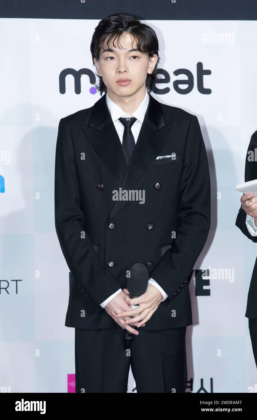 Busan, South Korea. 10th Jan, 2024. Japanese singer imase, attend a red ...