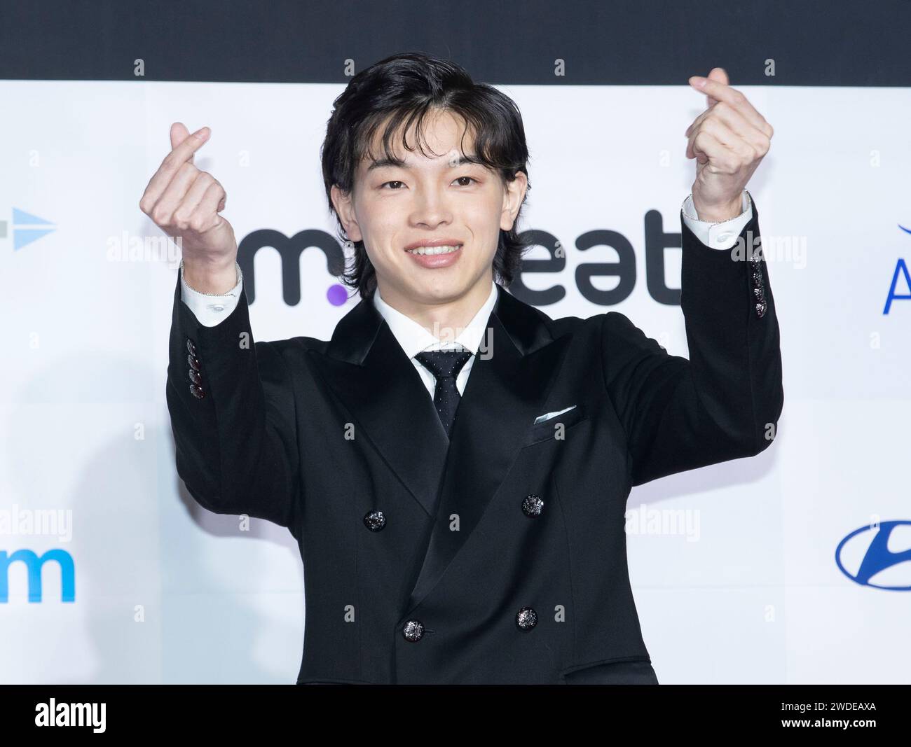 Busan, South Korea. 10th Jan, 2024. Japanese singer imase, attend a red ...