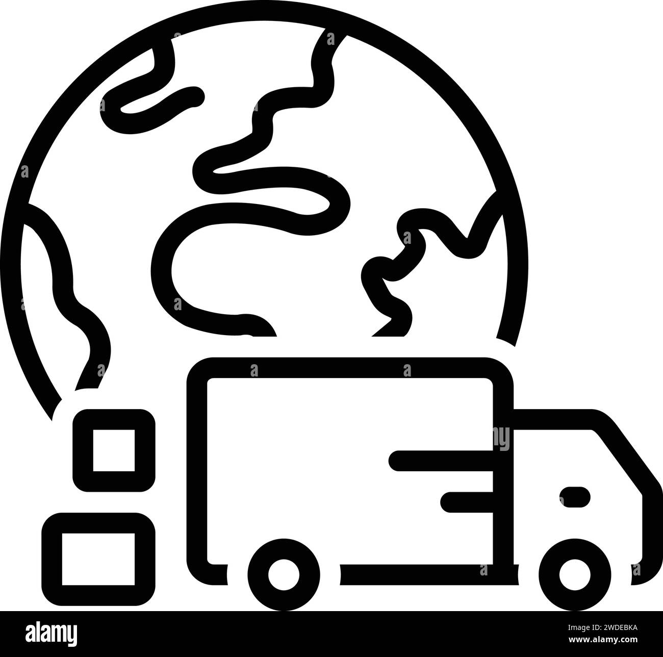 Icon for global logistics,global Stock Vector Image & Art - Alamy