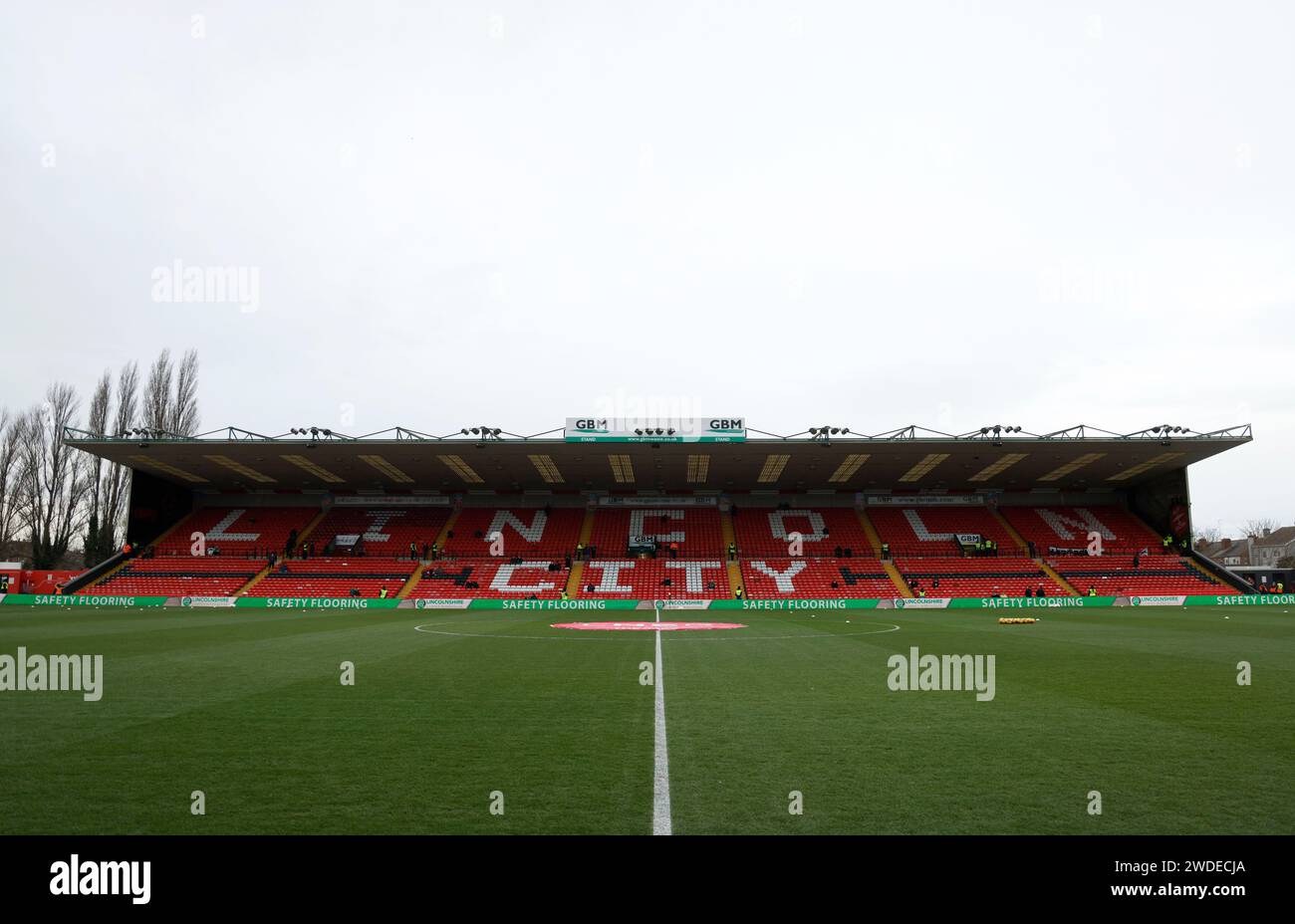 A general view of the pitch and stands ahead of the Sky Bet League One ...