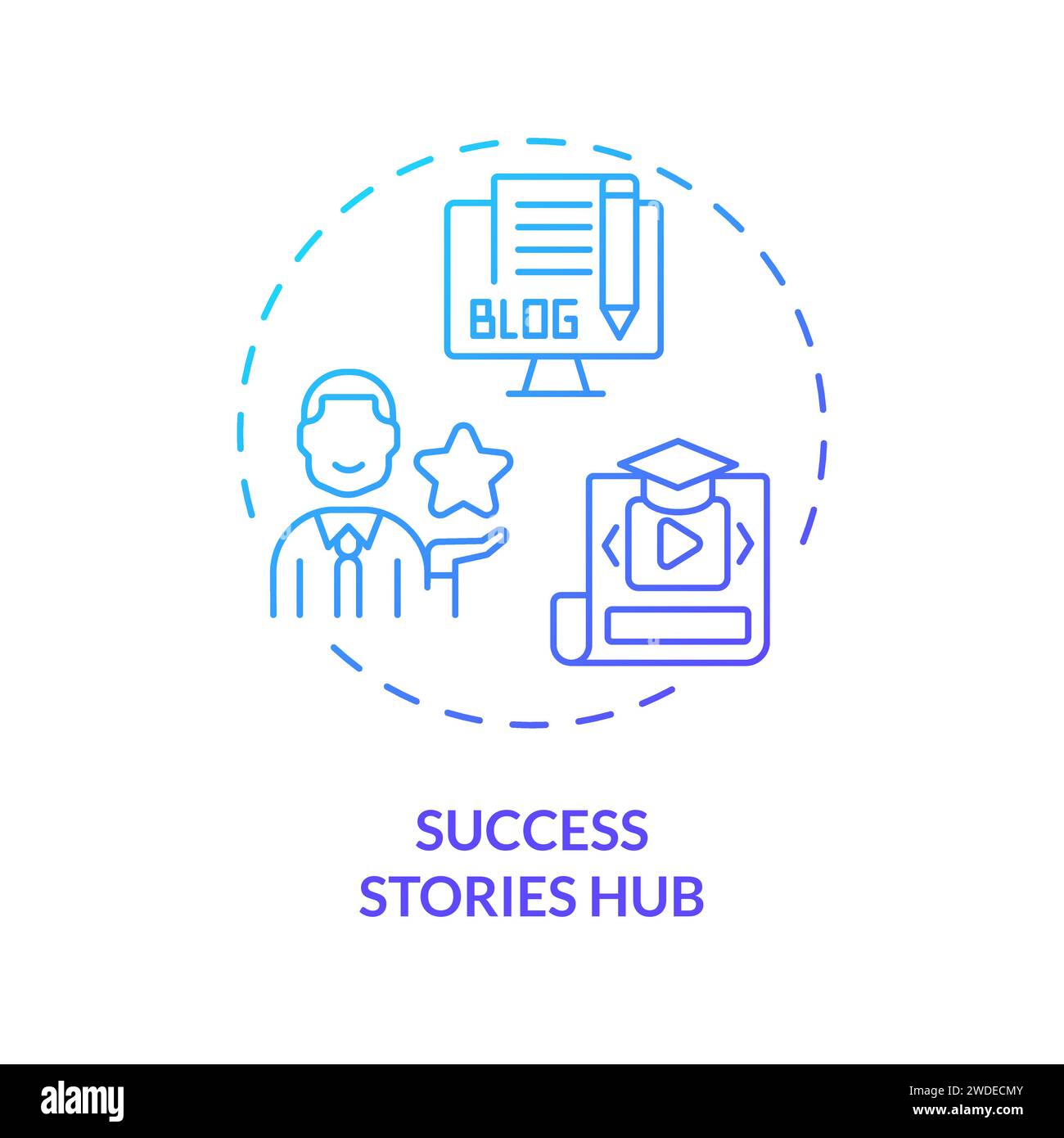 Success stories hub Stock Vector Images - Alamy