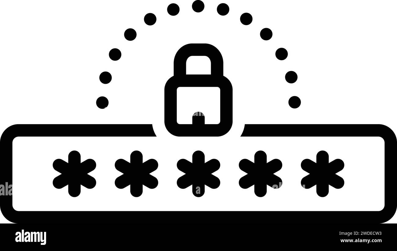 Icon for password,cybersecurity Stock Vector Image & Art - Alamy